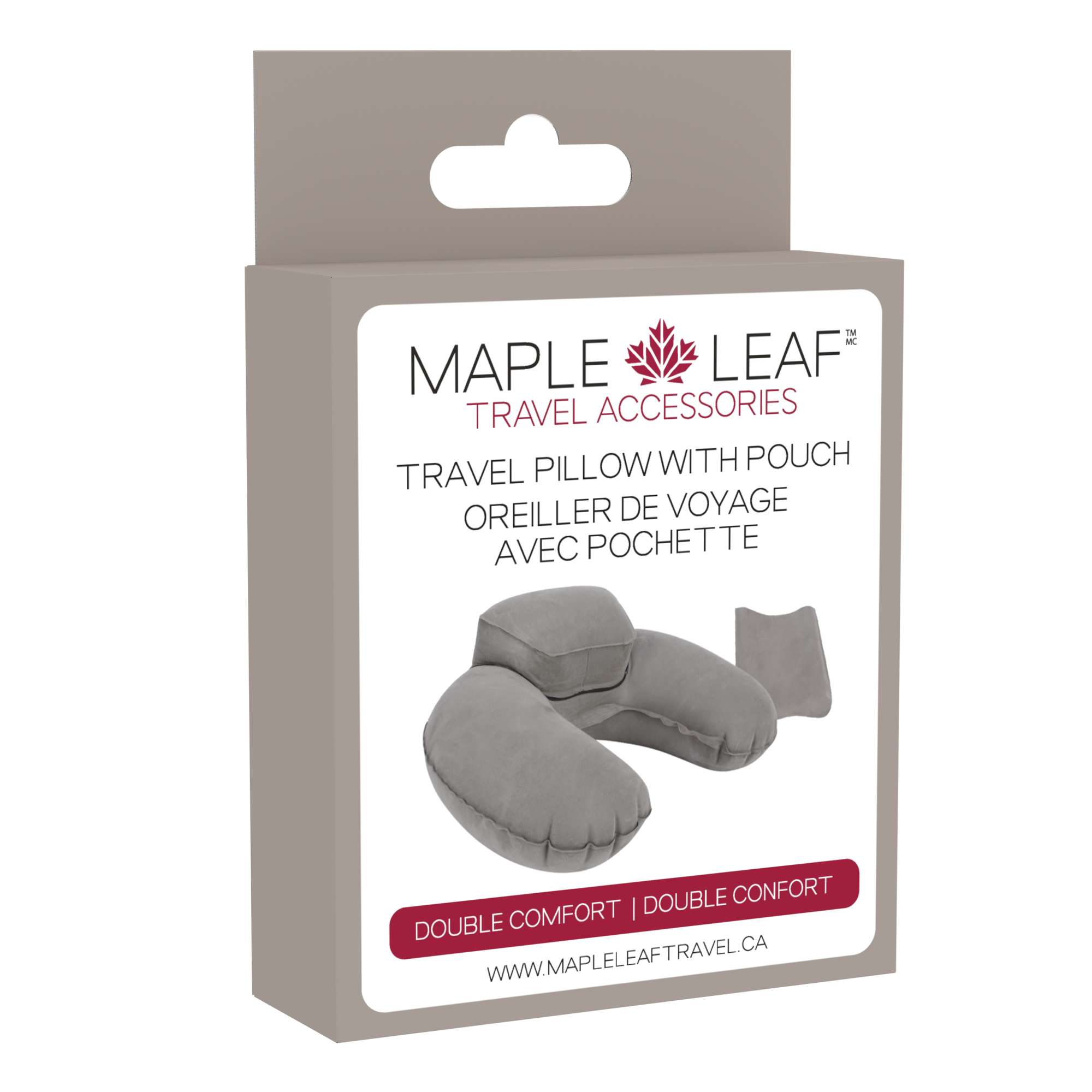 Maple Leaf Double Comfort Travel Pillow – Maple Leaf Travel
