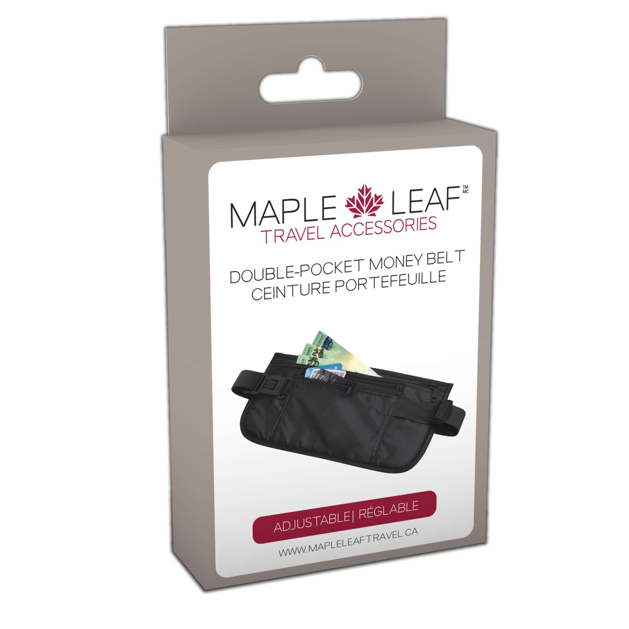 Maple Leaf Double Pocket Money Belt – Maple Leaf Travel