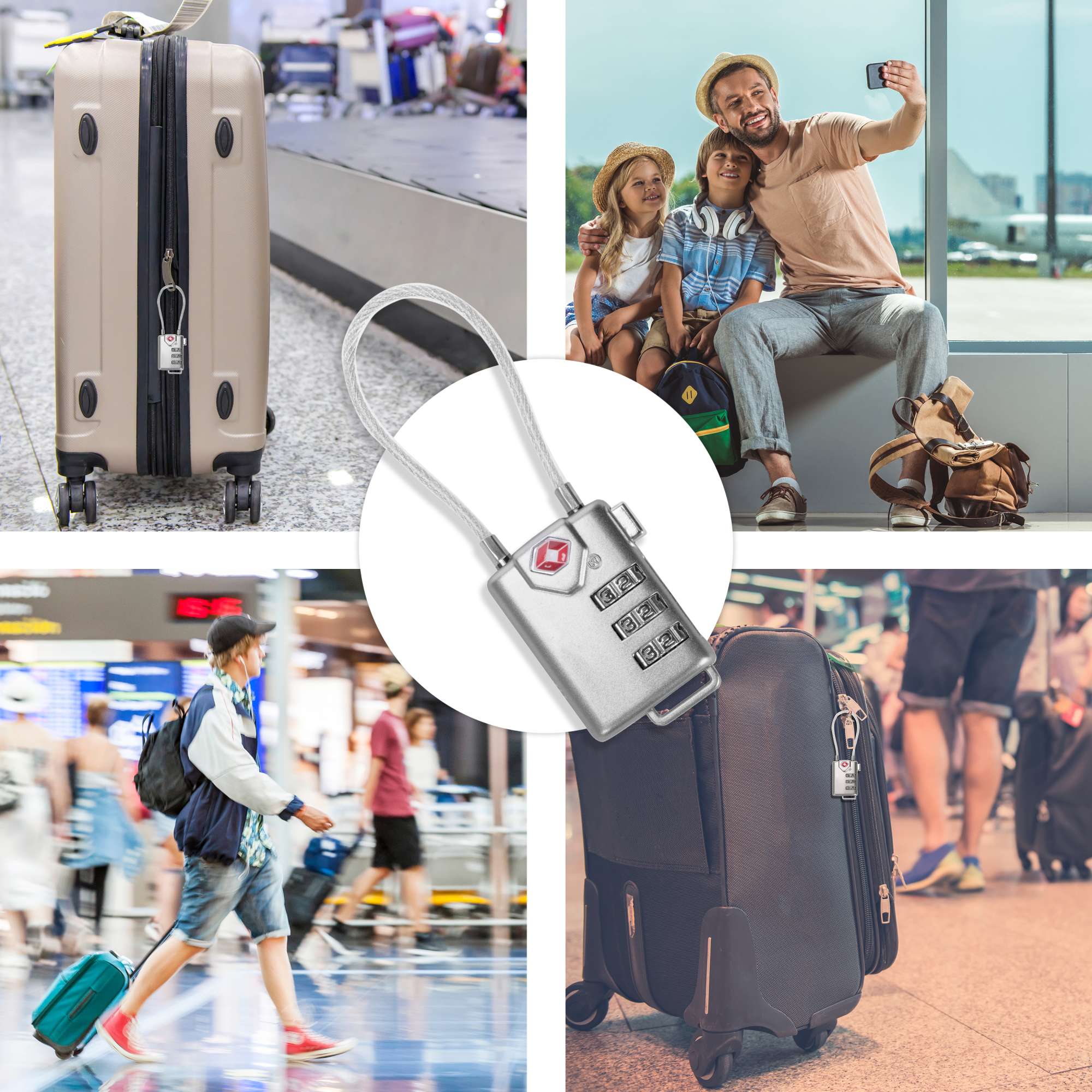 Maple Leaf Easy Locking Flex Cable 3 Dial Combination Lock – Maple Leaf ...