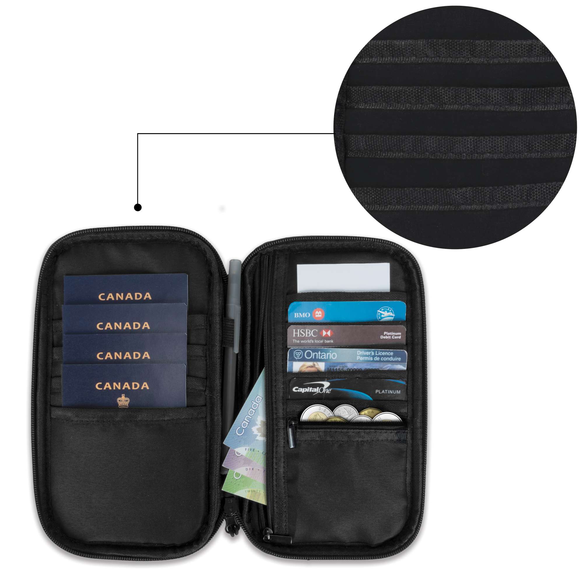 Maple Leaf Maple Leaf Rfid Blocking Travel Organizer Wallet – Maple ...