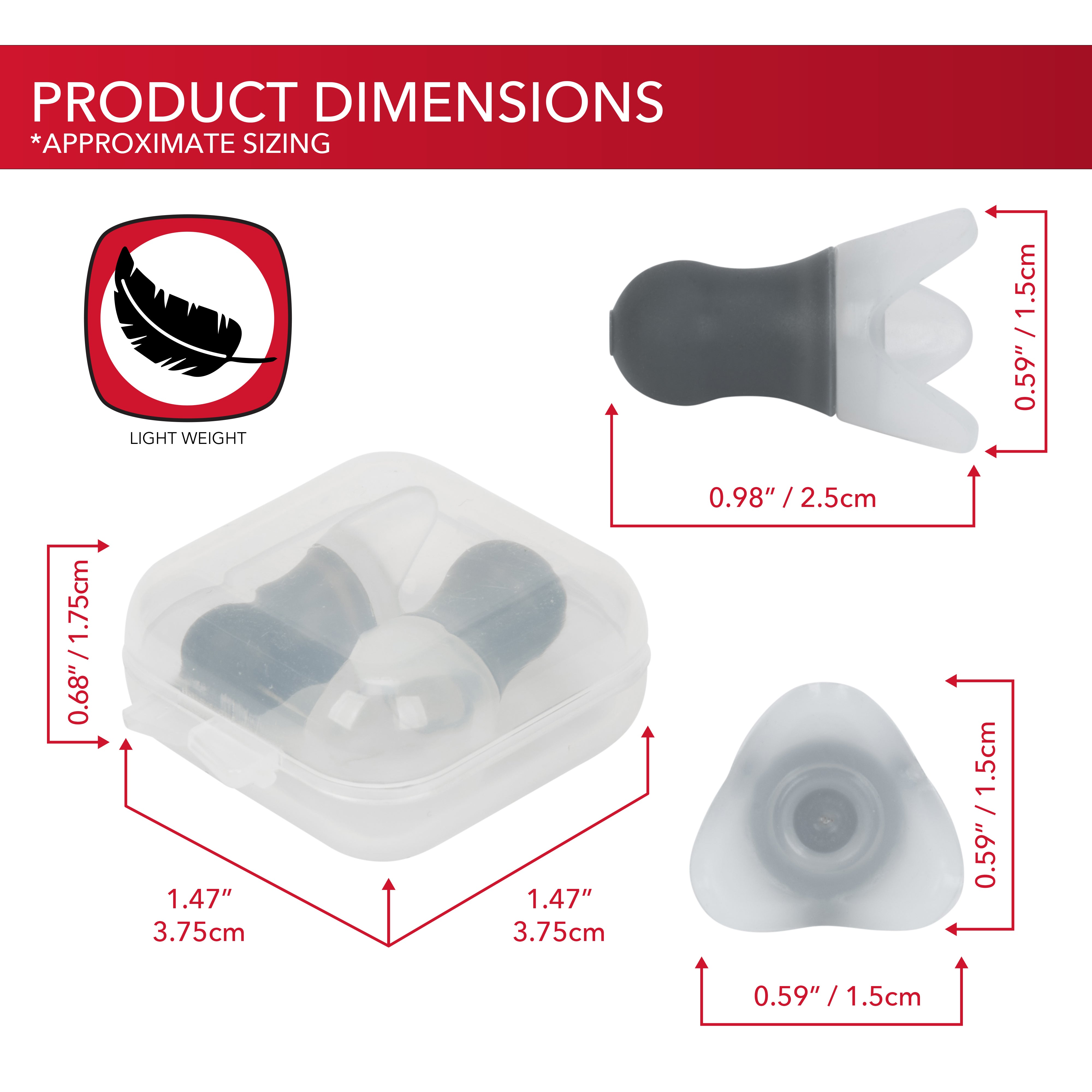 Maple Leaf Pressure Reducing Ear Plugs With Storage Case – Maple Leaf ...