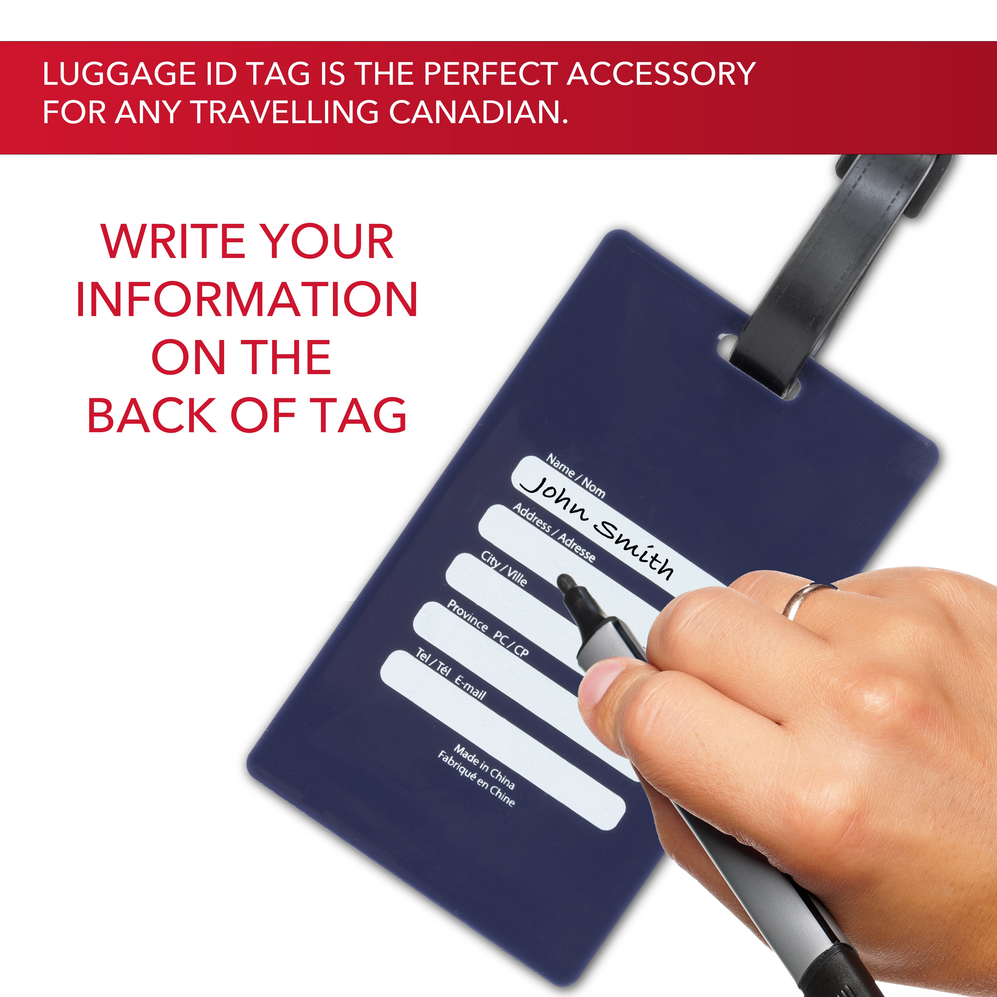 Maple Leaf Novelty Fun ID Tag – Maple Leaf Travel