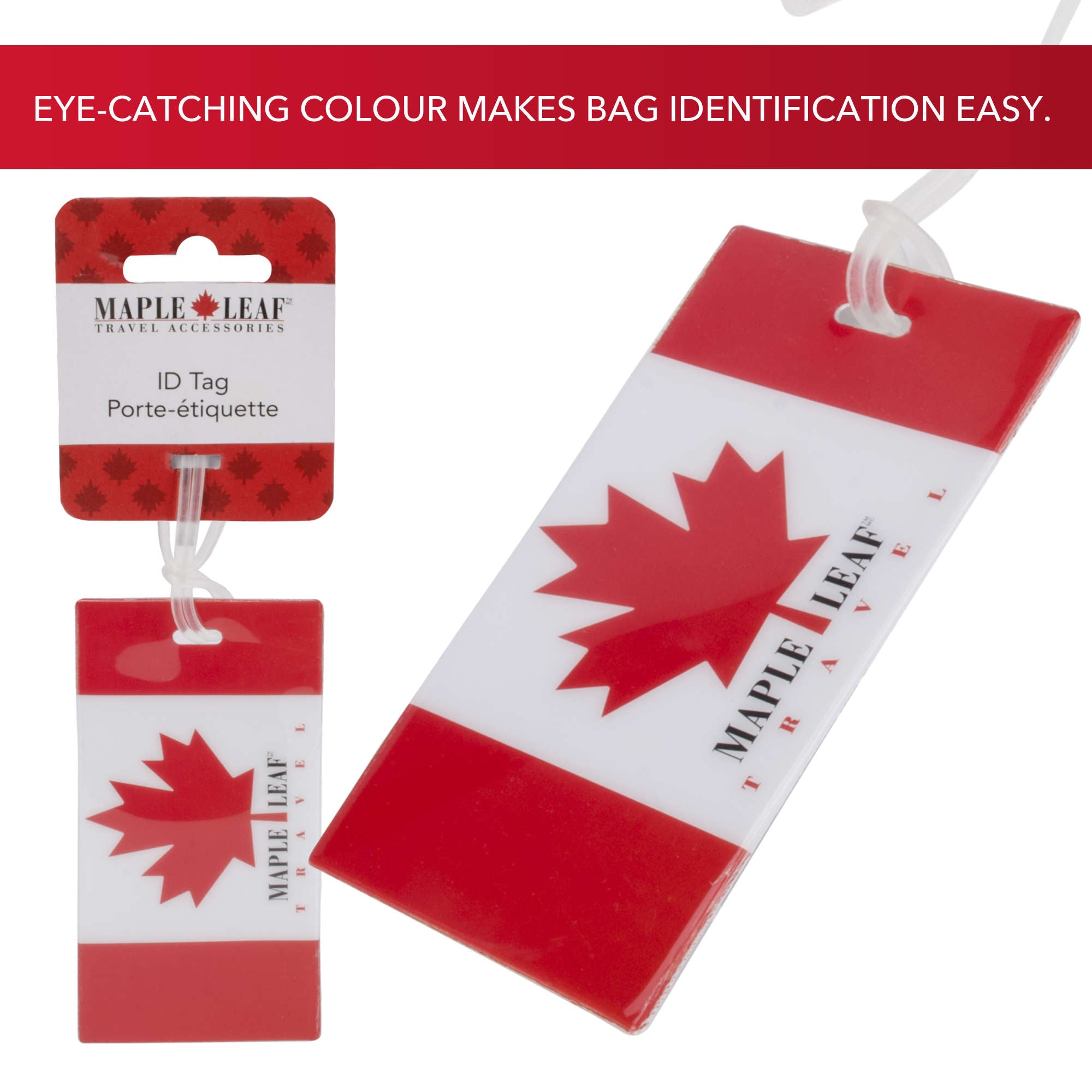 Maple Leaf Canadian Flag Luggage Id Tag – Maple Leaf Travel
